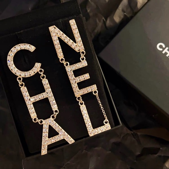 CHANEL | Jewelry | Chanel Letter Earrings | Poshmark